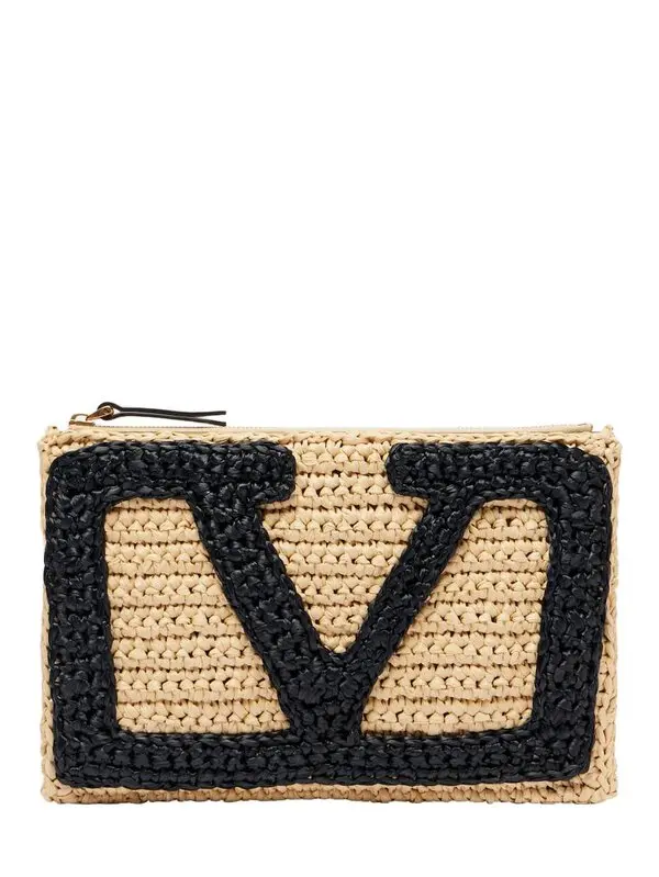 Valentino Garavani Viva Superstar Crochet Clutch - Beige