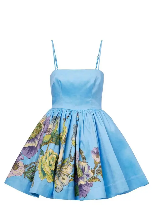 ALEMAIS Alémais Donata Floral Minidress - Blue