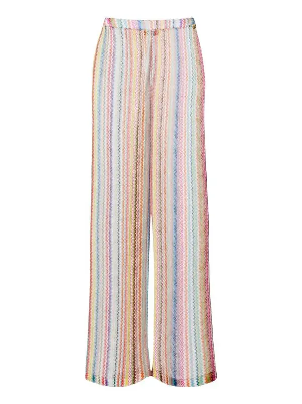 Missoni Zigzag Palazzo Pants - Multicoloured
