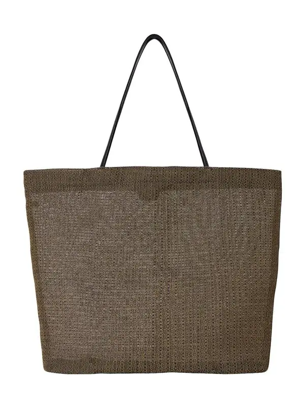 THE ROW Barn Tote Bag In Vivid Mesh - Blue