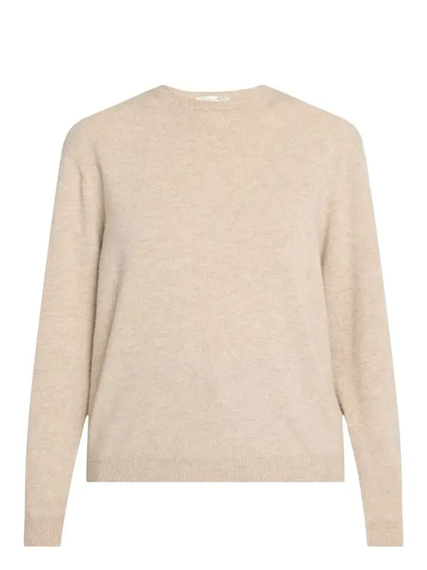 THE ROW Kisaora Crewneck Cashmere Sweater - Beige Melange
