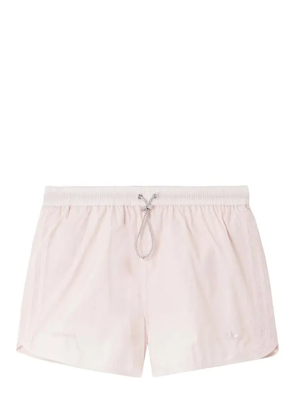 Adidas Originals By Alexander Wang Wales Bonner Embroidered Shell Shorts - Pink