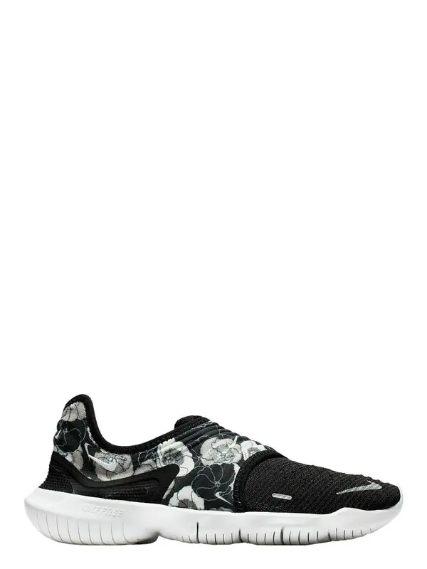 Nike Free Rn Flyknit 3.0 Floral Sneakers - Black