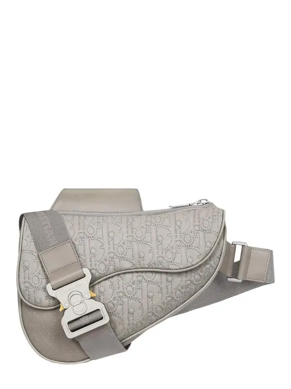 Dior X Stone Island Saddle Bag - Grey