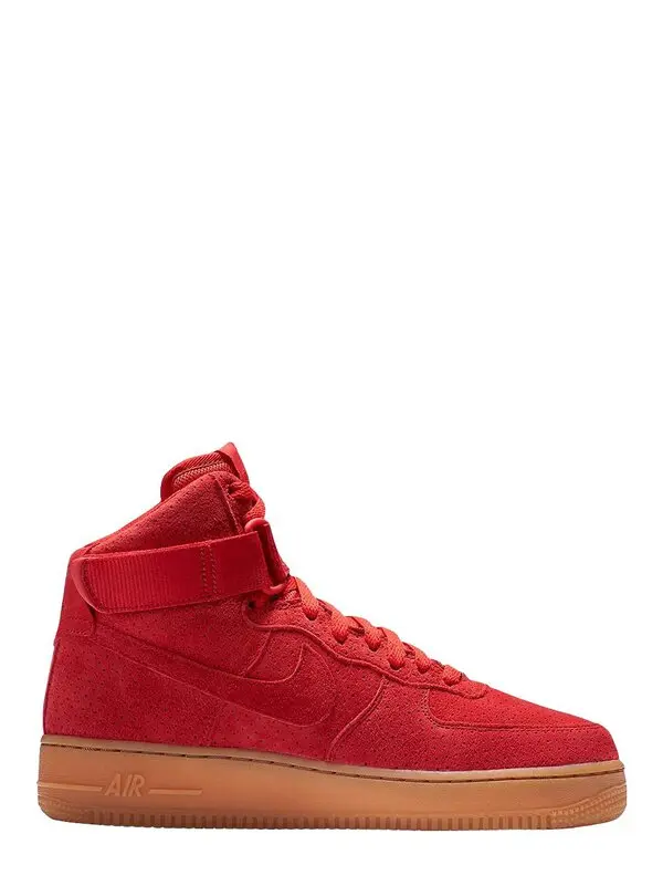 Nike Force 1 Hi Suede Sneakers - Red