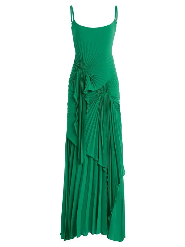 GEORGIA HARDINGE The Torrent Georgette Maxi Dress - Green