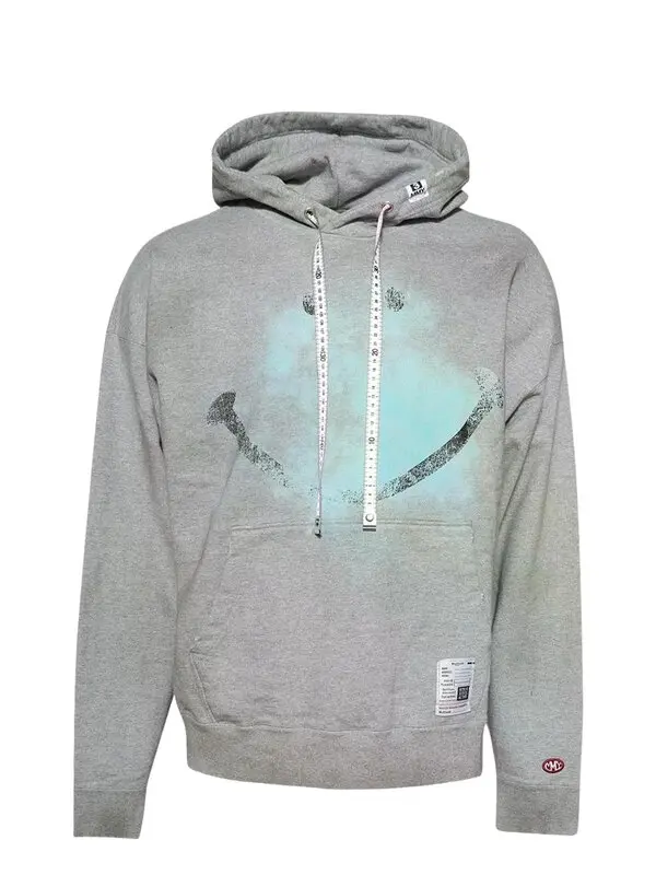 Mihara Yasuhiro Graphic Print Hoodie - Grey