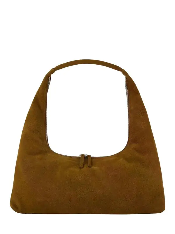 MARGESHERWOOD Large Suede Shoulder Bag - Brown