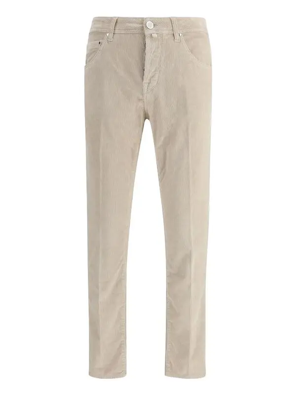 Jacob Cohen Corduroy Slim Fit Pants - Grey