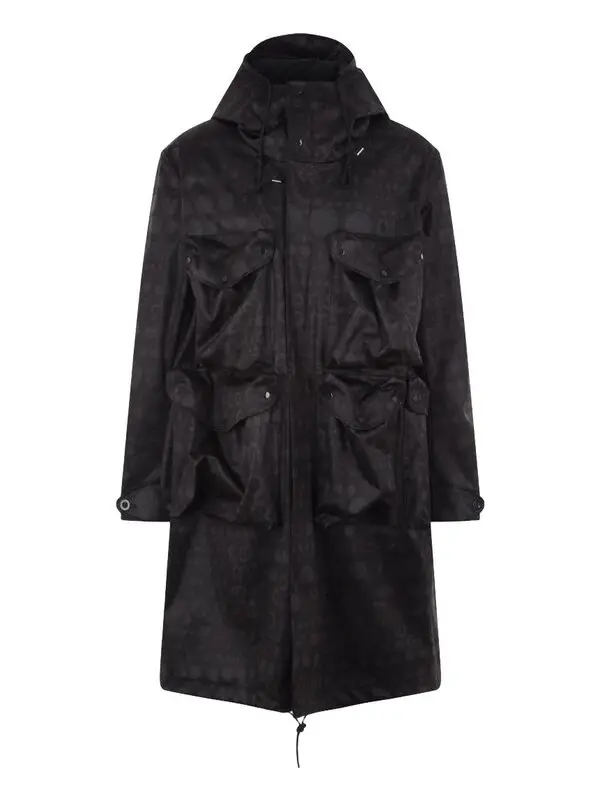 TEN C X 10 Corso Como Parka - Black+blue