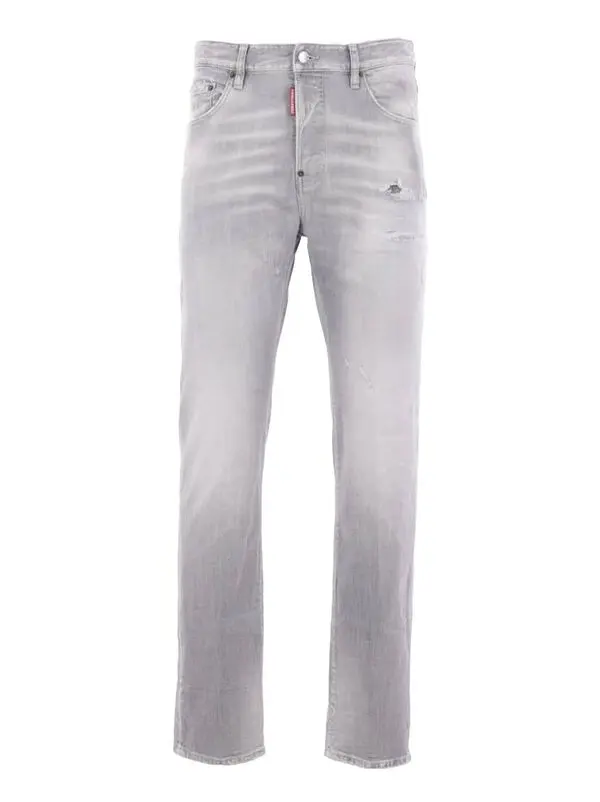 Dsquared2 Stretch Cotton Denim Jeans - Grey