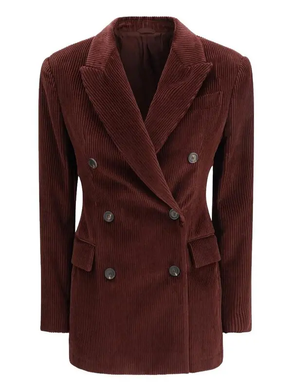 Brunello Cucinelli Corduroy Jacket - Red