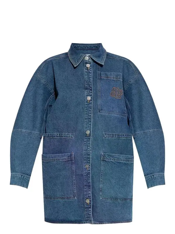 Munthe Denim Shirt Jacket - Blue