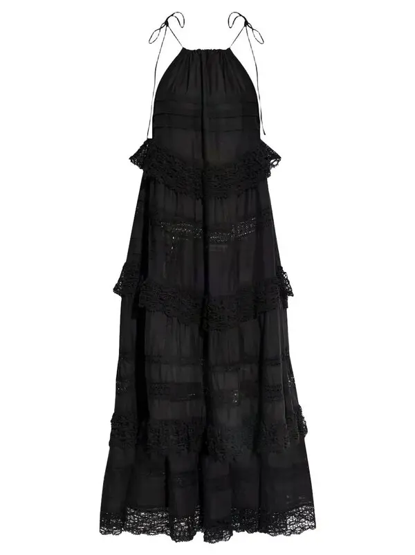Munthe Tiered Dress - Black