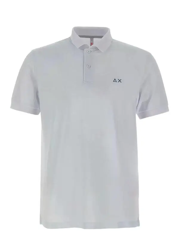 SUN 68 Piqué Polo Shirt - White