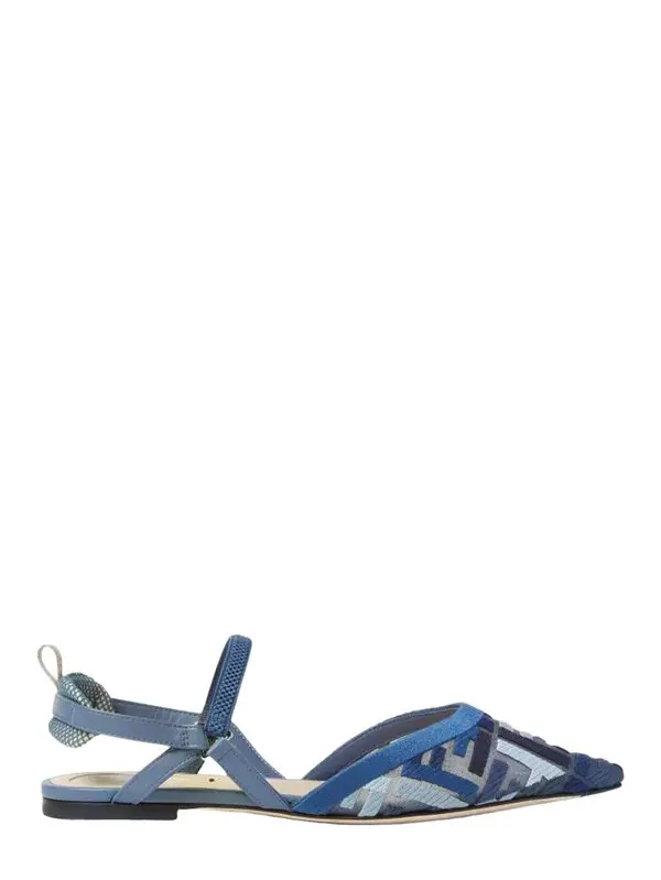 Fendi Colibri Lite Slingback Sandals - Blue