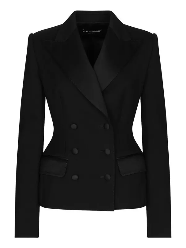 Dolce & Gabbana Double-breasted Dolce Tuxedo Jacket - Black