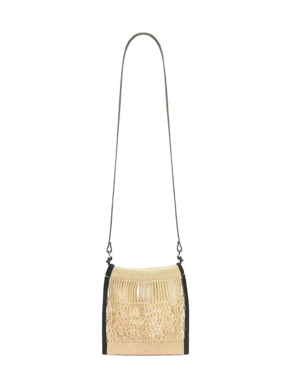 LEMAIRE Filt Mini Net Shoulder Bag - Neutrals