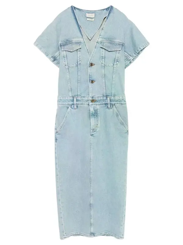 Jacob Cohen Denim Midi Dress - Blue