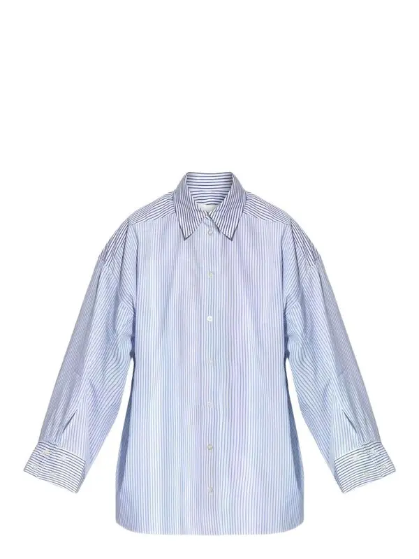 Munthe Striped Oversized Shirt - Blue