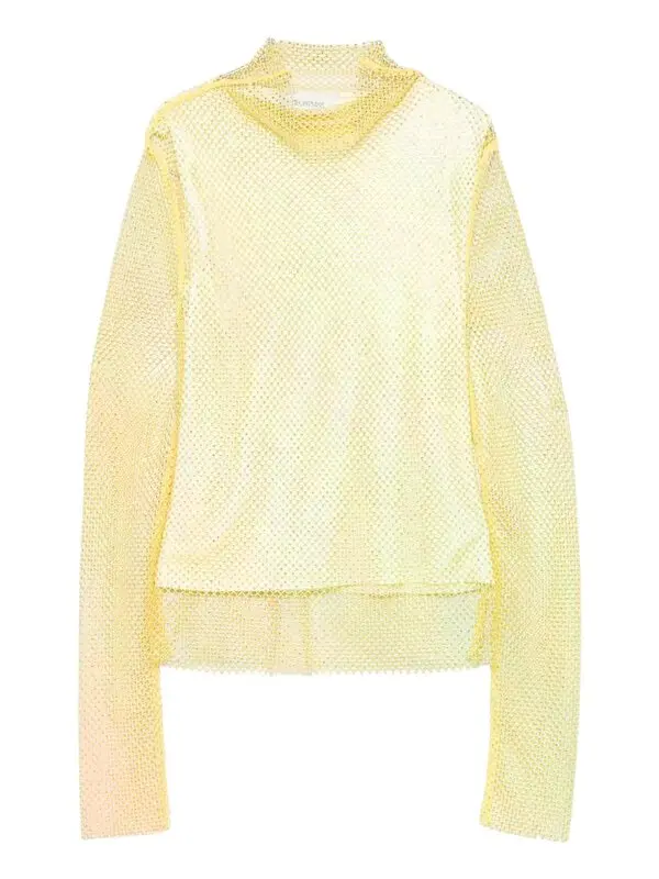 Sportmax Rhinestone-embellished Top - Yellow