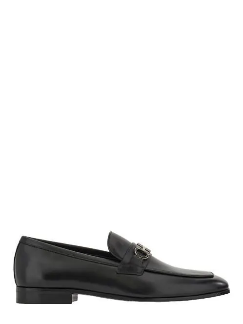 FERRAGAMO Gancini Loafer - Black