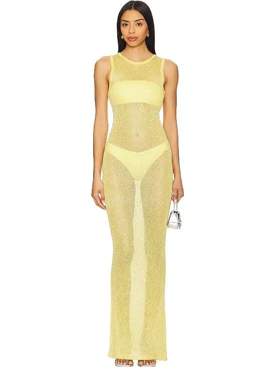 Superdown Alix Maxi Dress - Baby Yellow