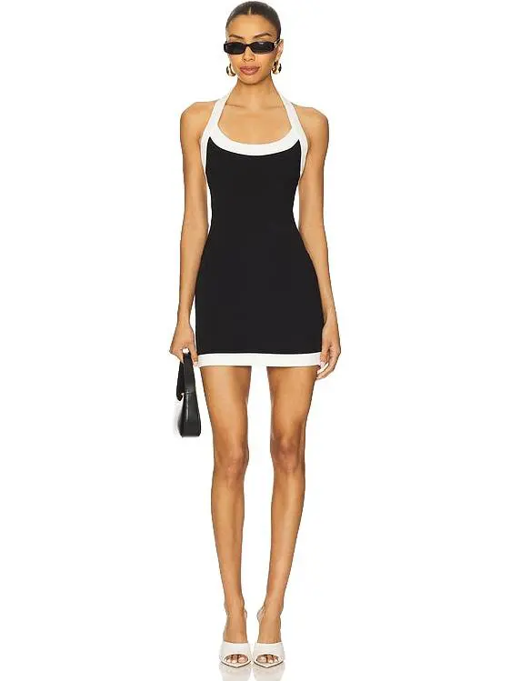 LOVERS AND FRIENDS Eliza Mini Dress - Black & White