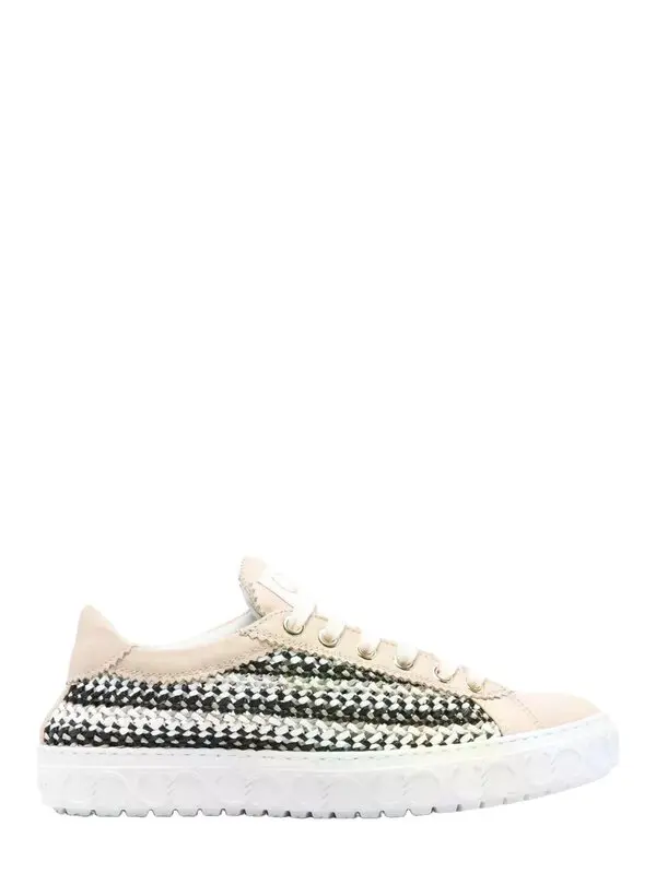 Casadei Woven Low Top Sneakers - Neutrals