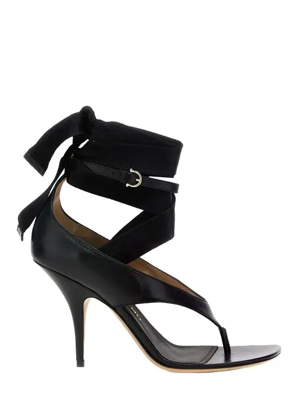 FERRAGAMO 95mm Leliu Sandals - Black