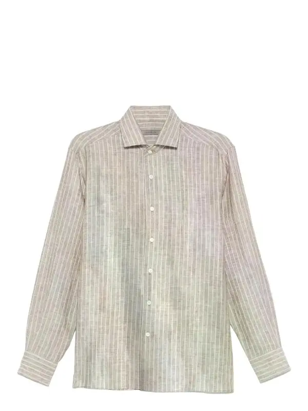 Corneliani Linen Shirt - Brown