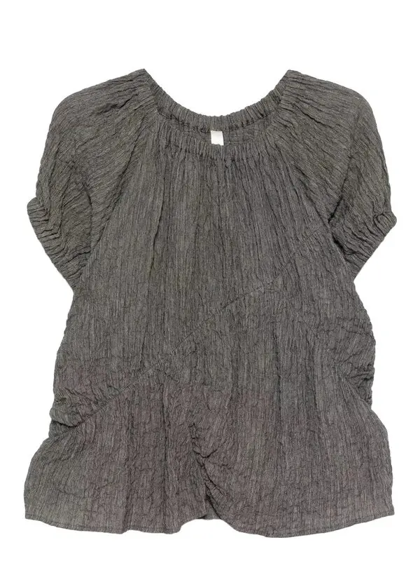 LAUREN MANOOGIAN Shirred Top - Grey