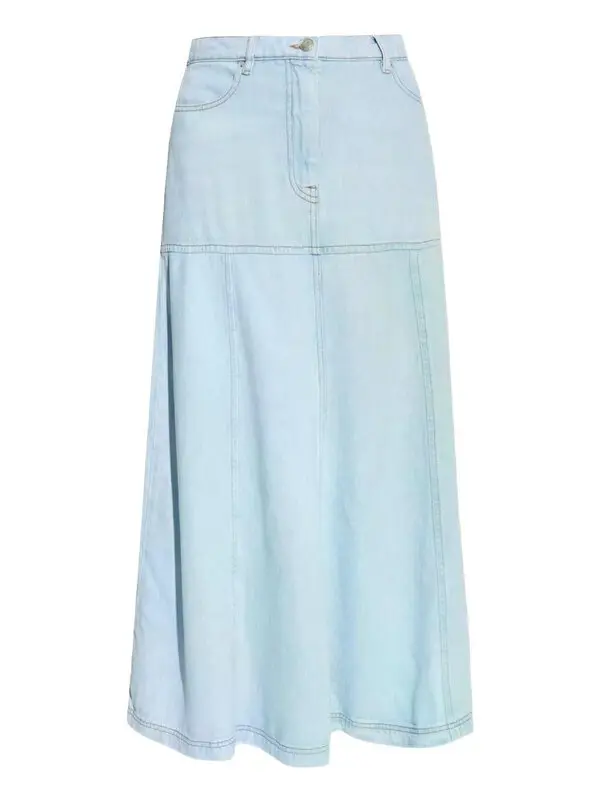 Munthe Tuxya Denim Maxi Skirt - Blue