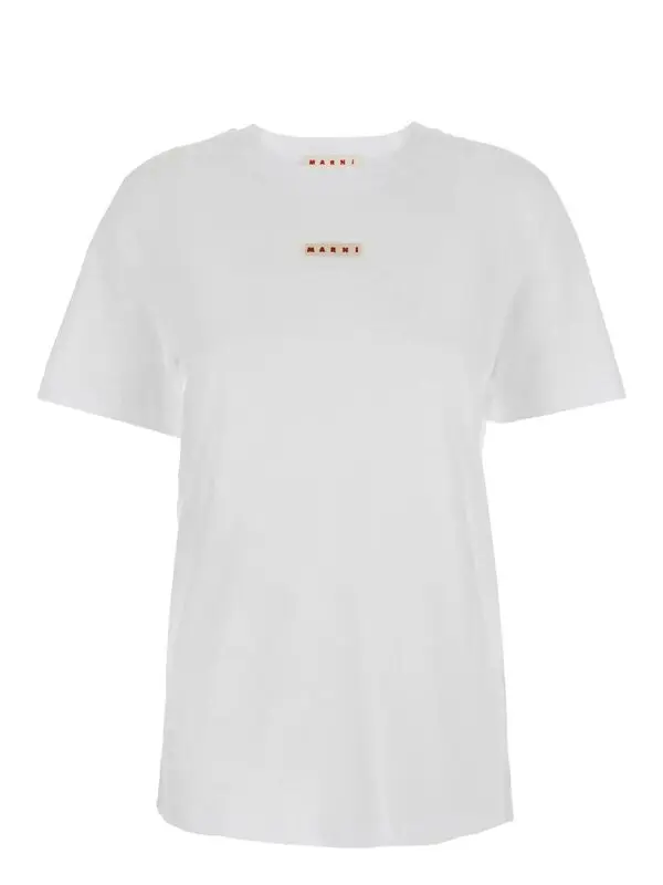 Marni Logo-embellished T-shirt - White