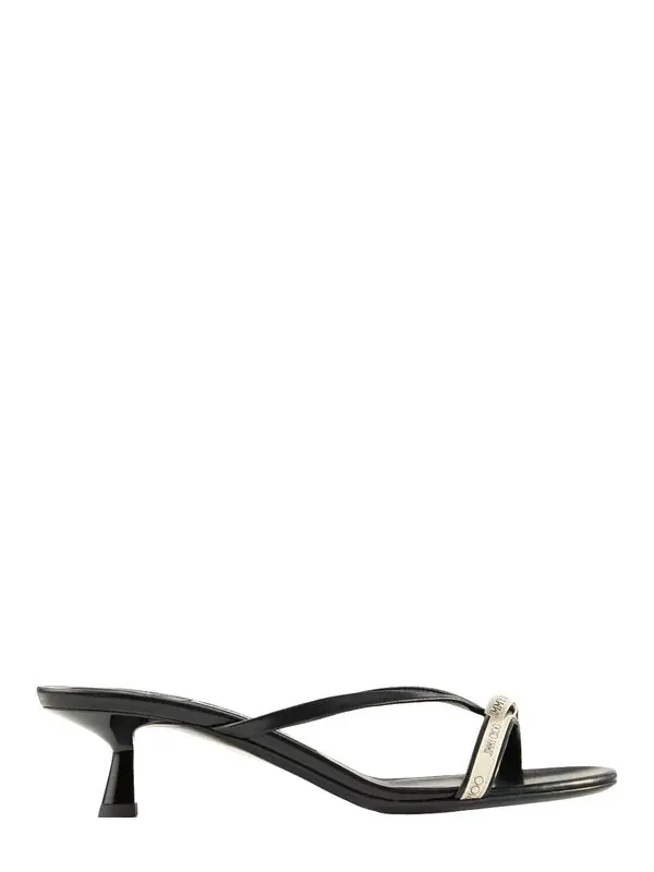JIMMY CHOO 50mm Ciela Mules - Black
