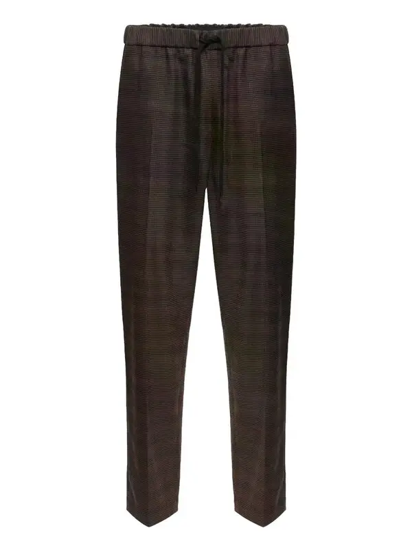 MAISON MARGIELA Checked Trousers - Brown