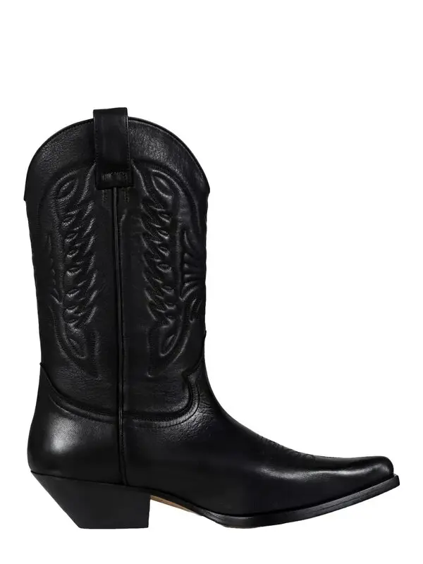 MAISON MARGIELA Leather Western Boots - Black