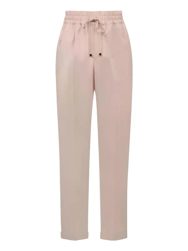 Kiton Virgin Wool Straight-leg Trousers - Pink