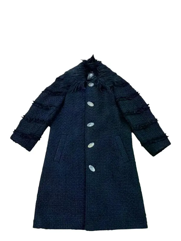 NAMACHEKO Tweed Coat - Black