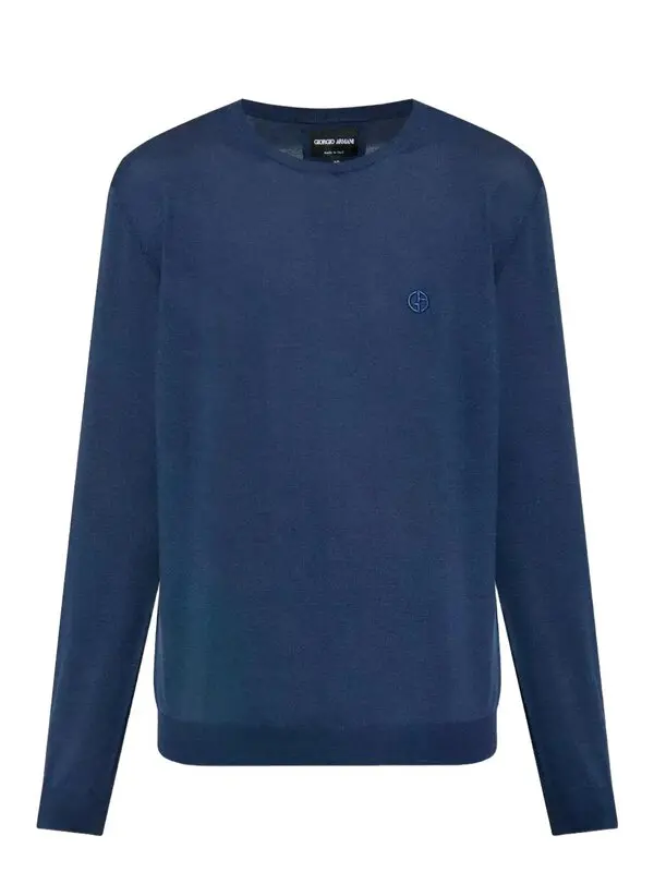 Giorgio Armani Crew-neck Sweater - Blue