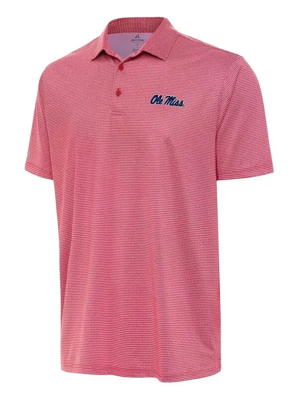 ANTIGUA Red/ Ole Miss Rebels Rings Polo - White