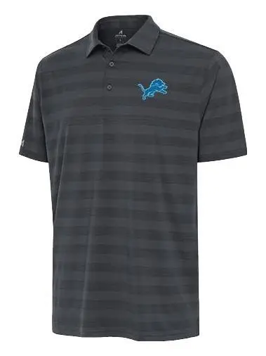 ANTIGUA Detroit Lions Tunnel Polo - Pewter
