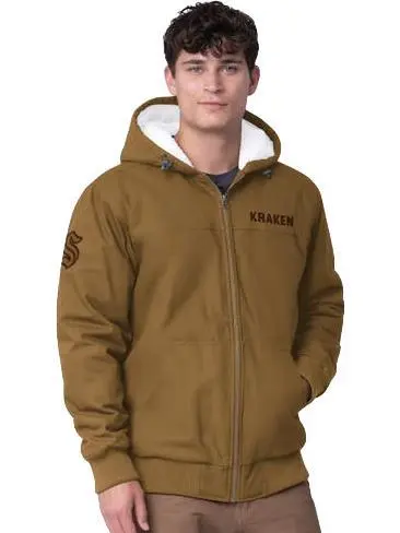 G-III SPORTS BY CARL BANKS Seattle Kraken Build Up Full-zip Hoodie Jacket - Tan