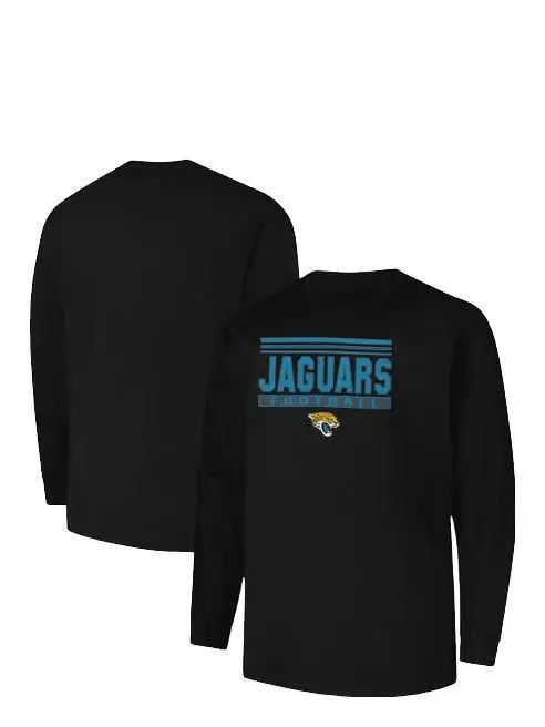 Profile Jacksonville Jaguars Big & Tall Pop Long Sleeve T-shirt - Black