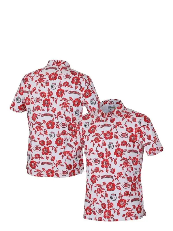 Reyn Spooner Cincinnati Reds Pua Performance Polo - White