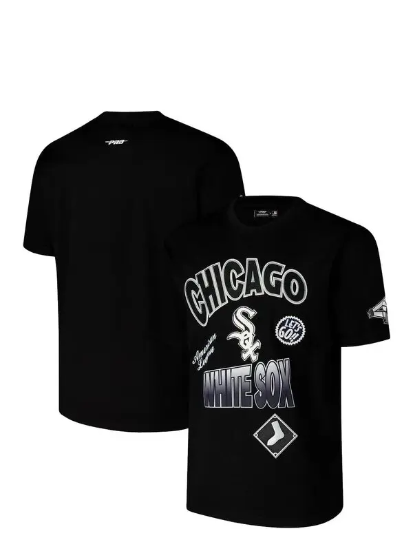 PRO STANDARD Chicago White Sox Turn It Up Dropped Shoulder T-shirt - Black