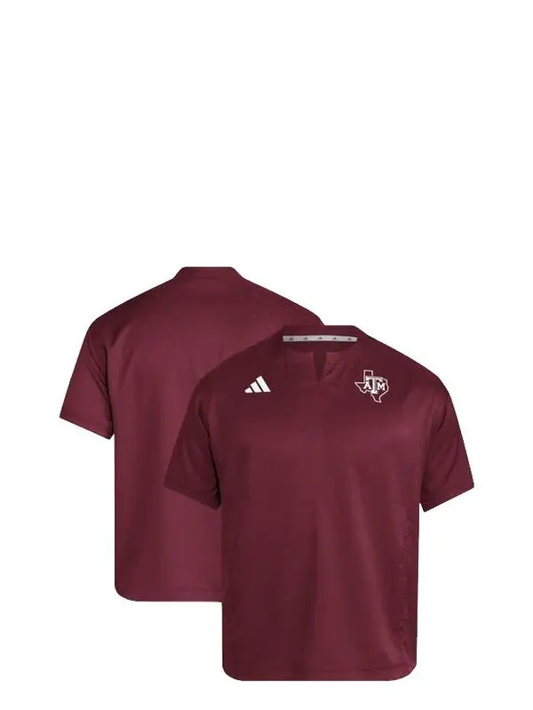 Adidas Texas A&m Aggies Adizero Notch Neck Pullover Top By - Maroon