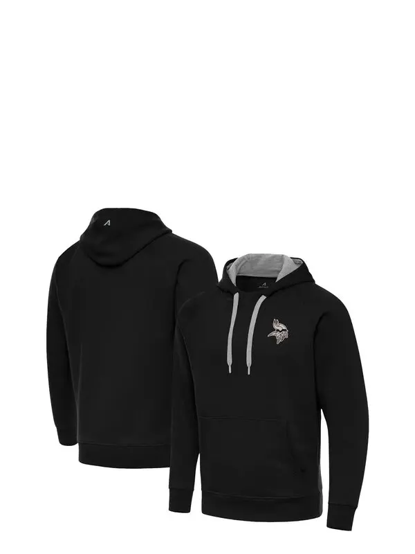 ANTIGUA Minnesota Vikings Victory Pullover Hoodie - Black