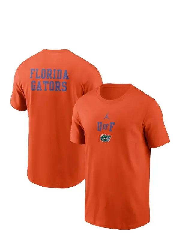 JORDAN BRAND Florida Gators 2-hit Stacked T-shirt - Orange