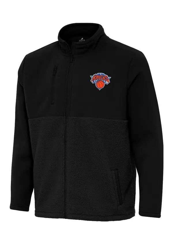 ANTIGUA New York Knicks Daily Fused Full-zip Jacket - Black